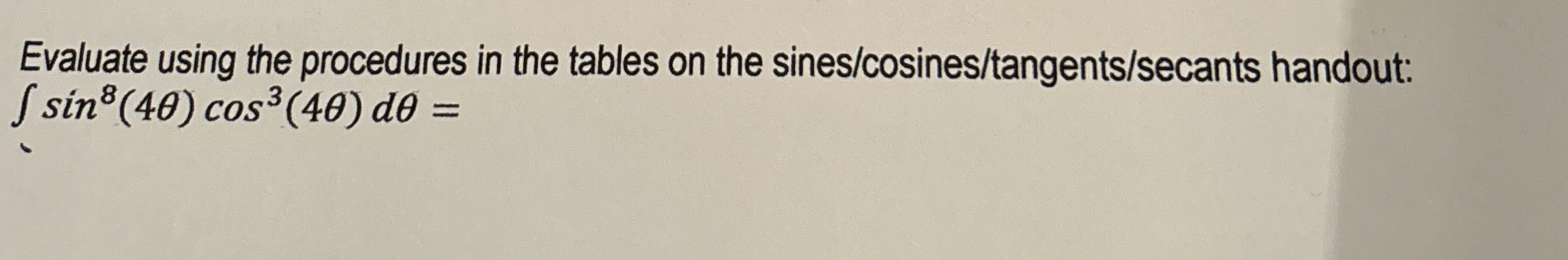 Solved Evaluate using the procedures in the tables on the | Chegg.com