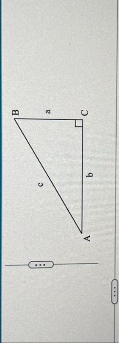 Solved Solve the right triangle shown in the figure. | Chegg.com