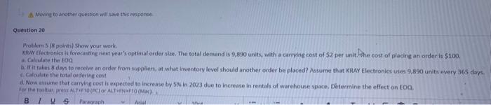 Solved Problem 5 (R points) Show your work. a. Calculate the | Chegg.com