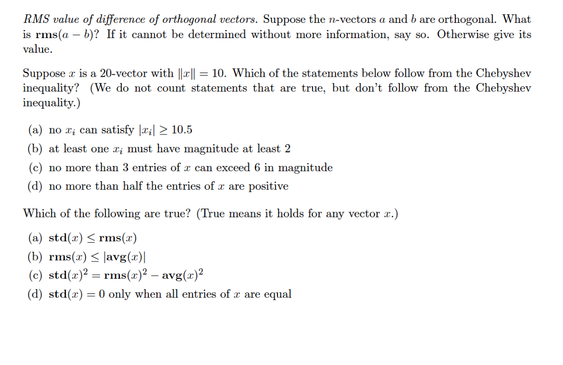 Solved Norm and Distance, PLease solve using Julia software | Chegg.com
