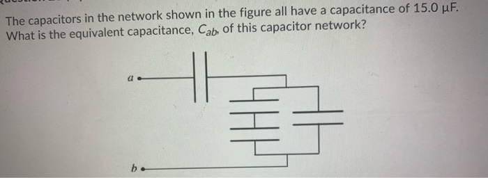 Solved The capacitors in the network shown in the figure all | Chegg.com