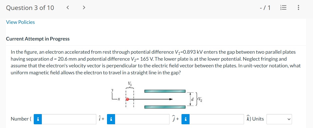 Solved Current Attempt in ﻿ProgressIn ﻿the figure, an | Chegg.com