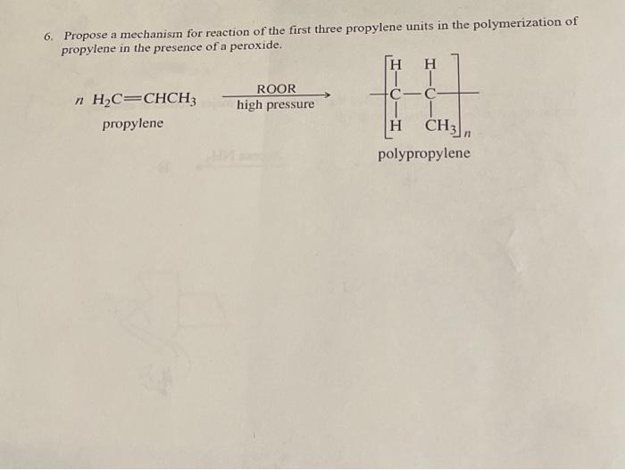Solved 6. Propose a mechanism for reaction of the first | Chegg.com