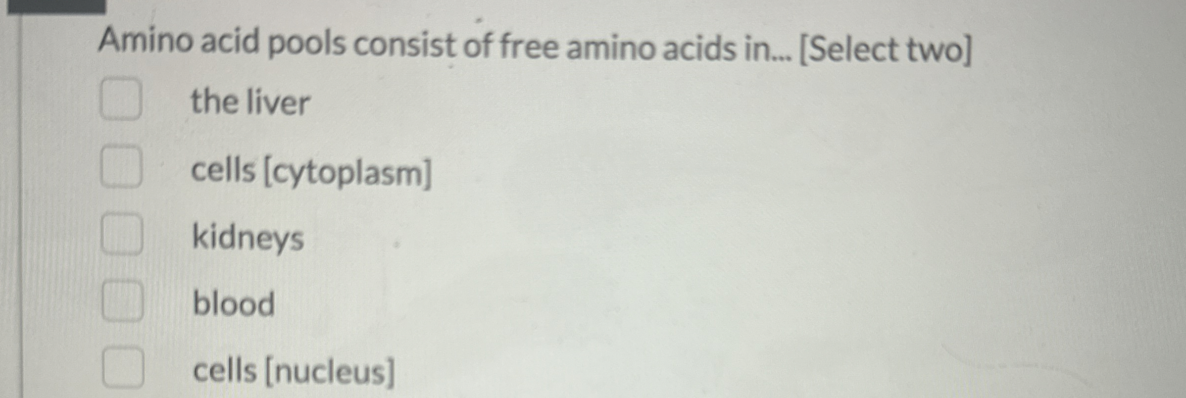 Solved Amino acid pools consist of free amino acids | Chegg.com