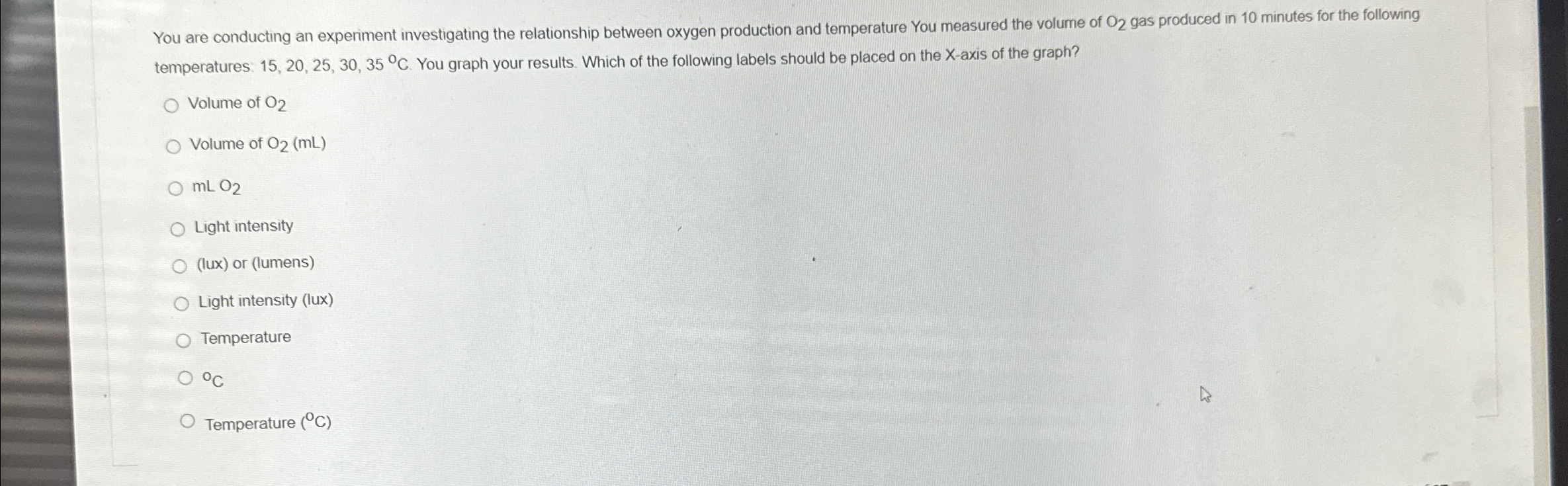 Solved You are conducting an experiment investigating the | Chegg.com