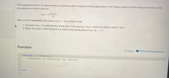 Solved The rectangular function (or square-pulse) is | Chegg.com