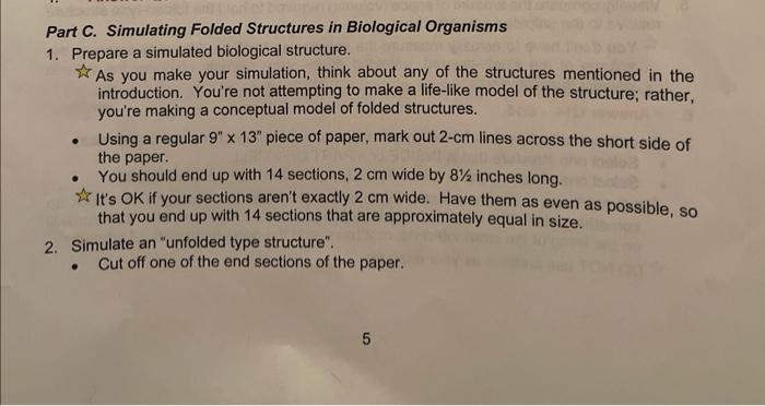Part C. Simulating Folded Structures in Biological | Chegg.com