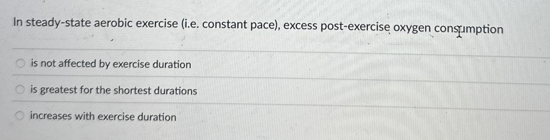 Solved In steady-state aerobic exercise (i.e. ﻿constant | Chegg.com