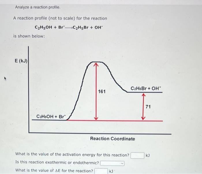 Solved Analyze a reaction profile. A reaction profile (not | Chegg.com