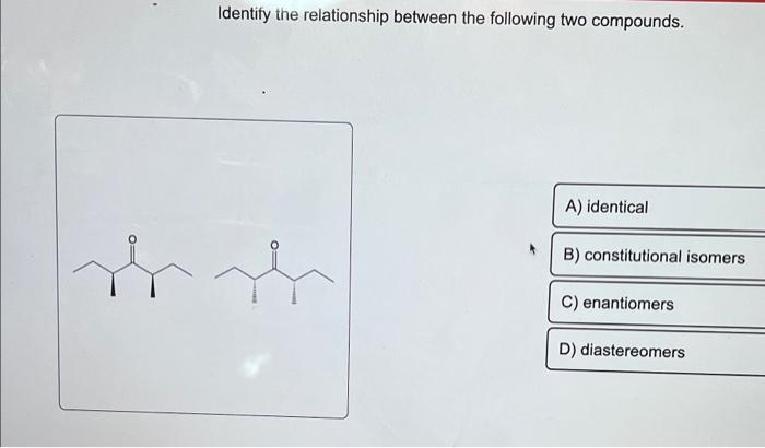 Solved Identify the relationship between the following two | Chegg.com