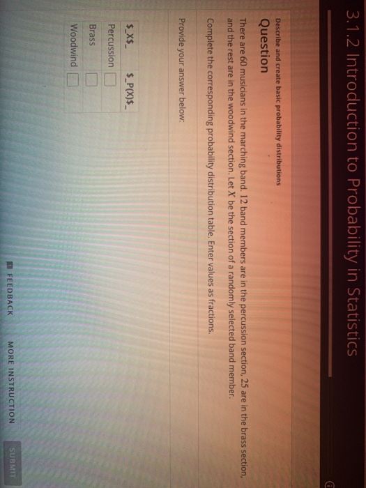 Solved 3.1.2 Introduction to Probability in Statistics | Chegg.com