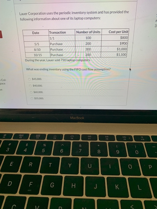 Solved Lauer Corporation uses the periodic inventory system | Chegg.com