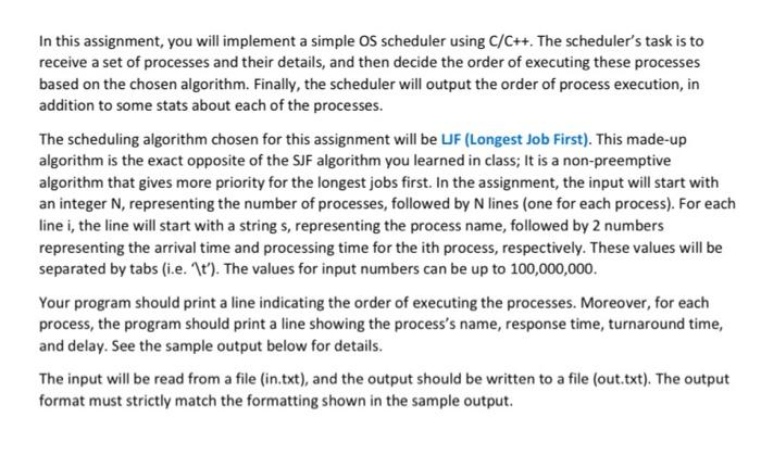 Solved The grading will take place in a Linux environment | Chegg.com