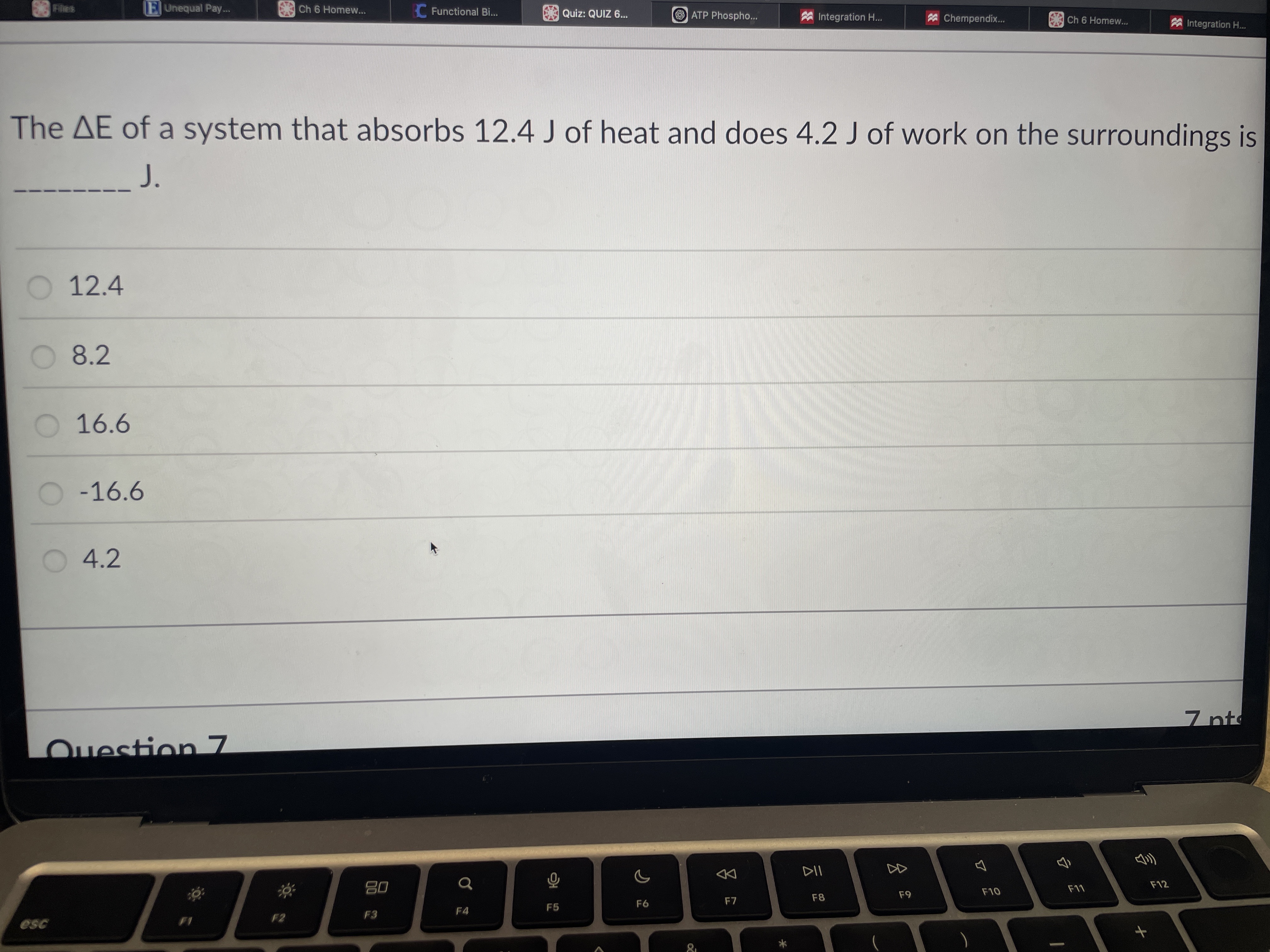 Solved The \( \Delta \mathrm{E} \) ﻿of a system that absorbs | Chegg.com
