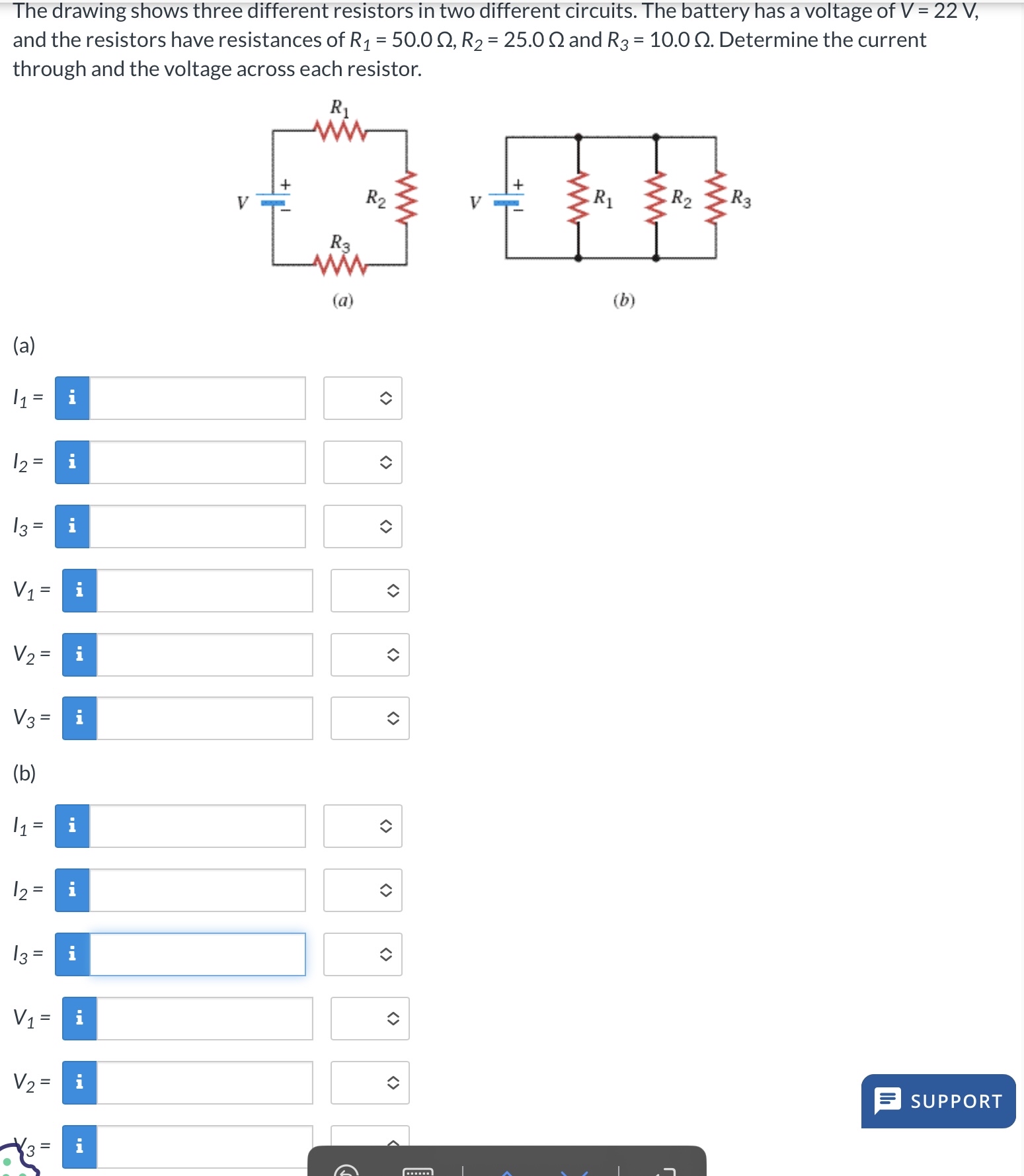 Solved The drawing shows three different resistors in two | Chegg.com