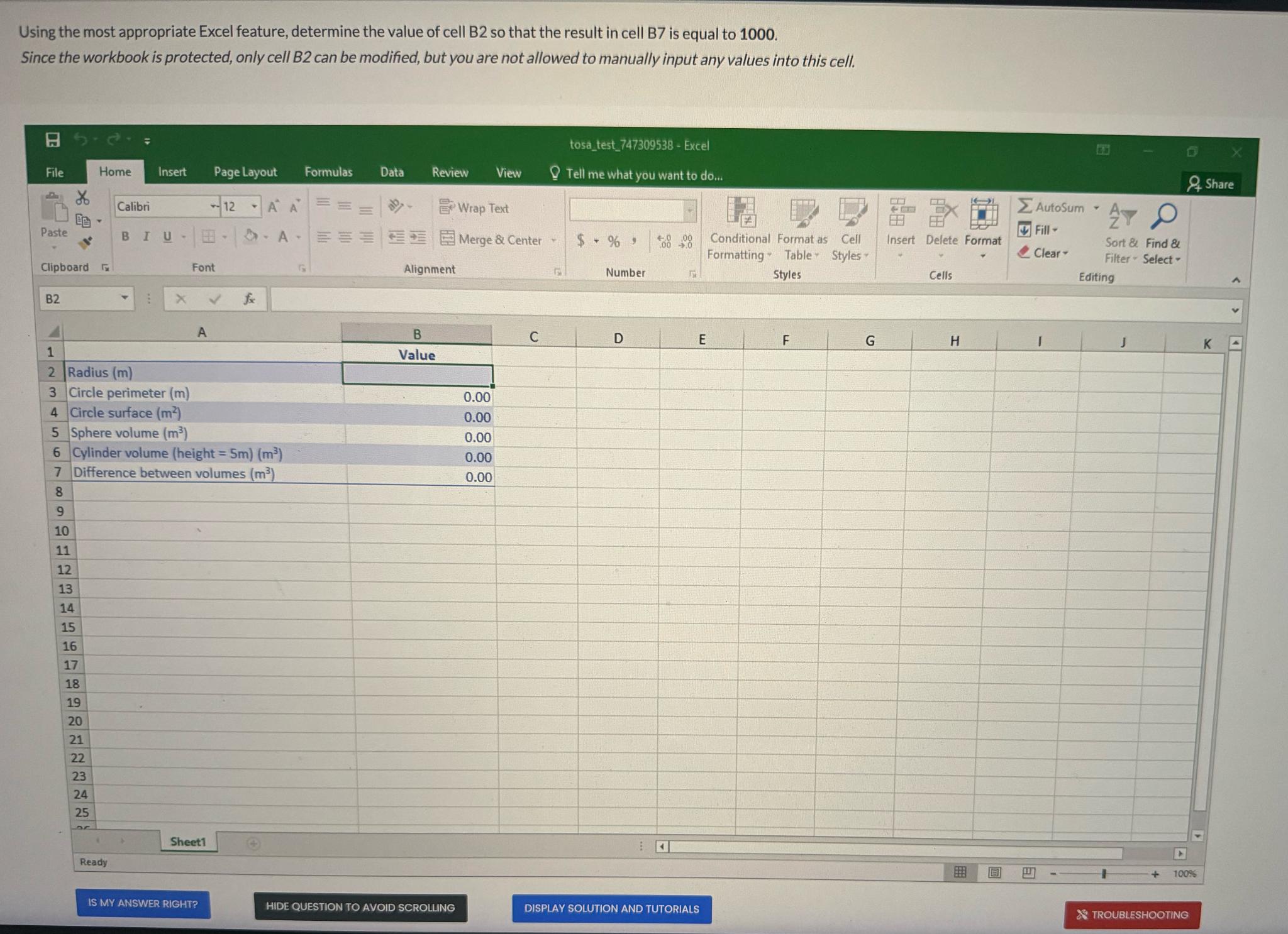 Solved Using the most appropriate Excel feature, determine | Chegg.com