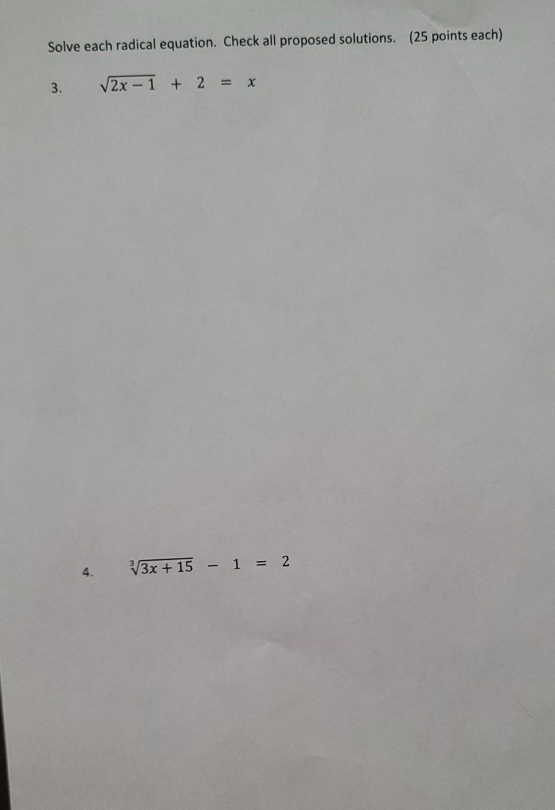 Solved Solve each rational equation. Check for extraneous | Chegg.com