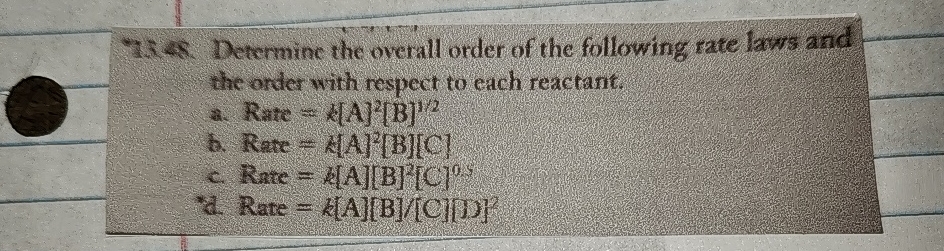 Solved 7,348. ﻿Determine the overall order of the following | Chegg.com
