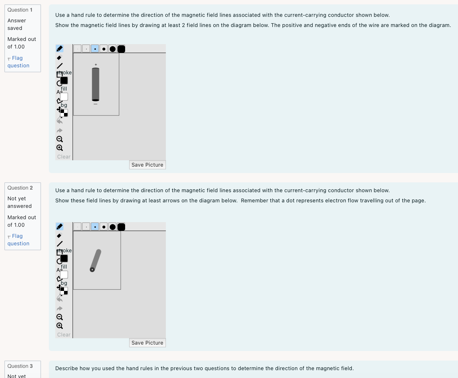 Solved please answer these three questions they are all | Chegg.com