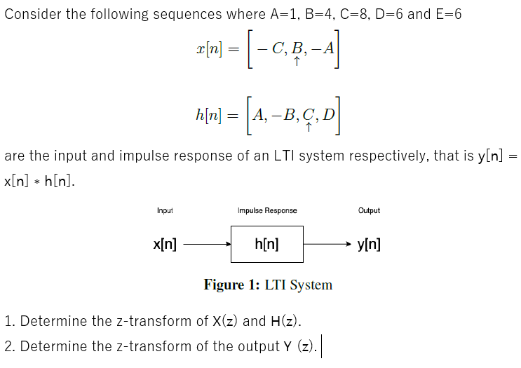 Solved Consider the following sequences where | Chegg.com