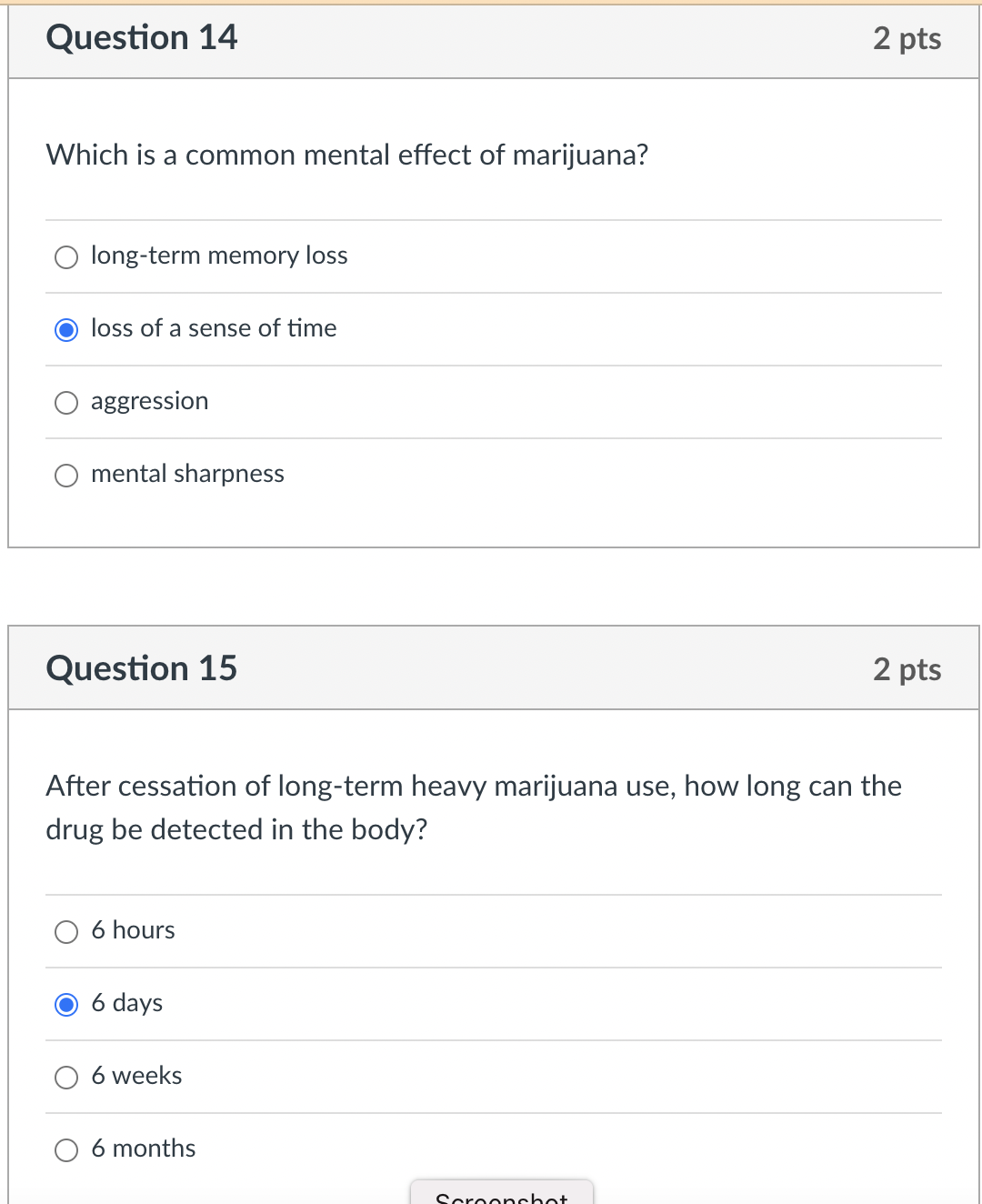 Solved Question 14Which is a common mental effect of | Chegg.com