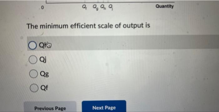 Solved Question 33 (1 point)The minimum efficient scale of | Chegg.com