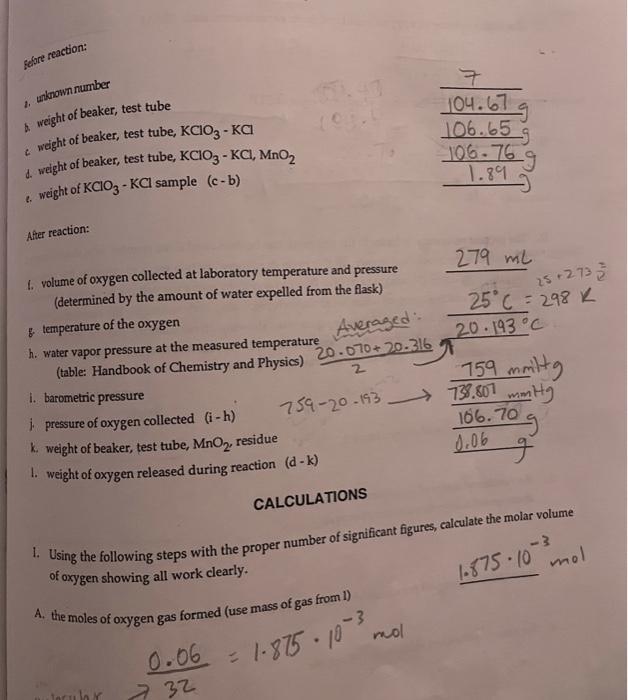 Solved Equation needed to solve: 2KClO3 (s) -> 2KCl (s) + | Chegg.com