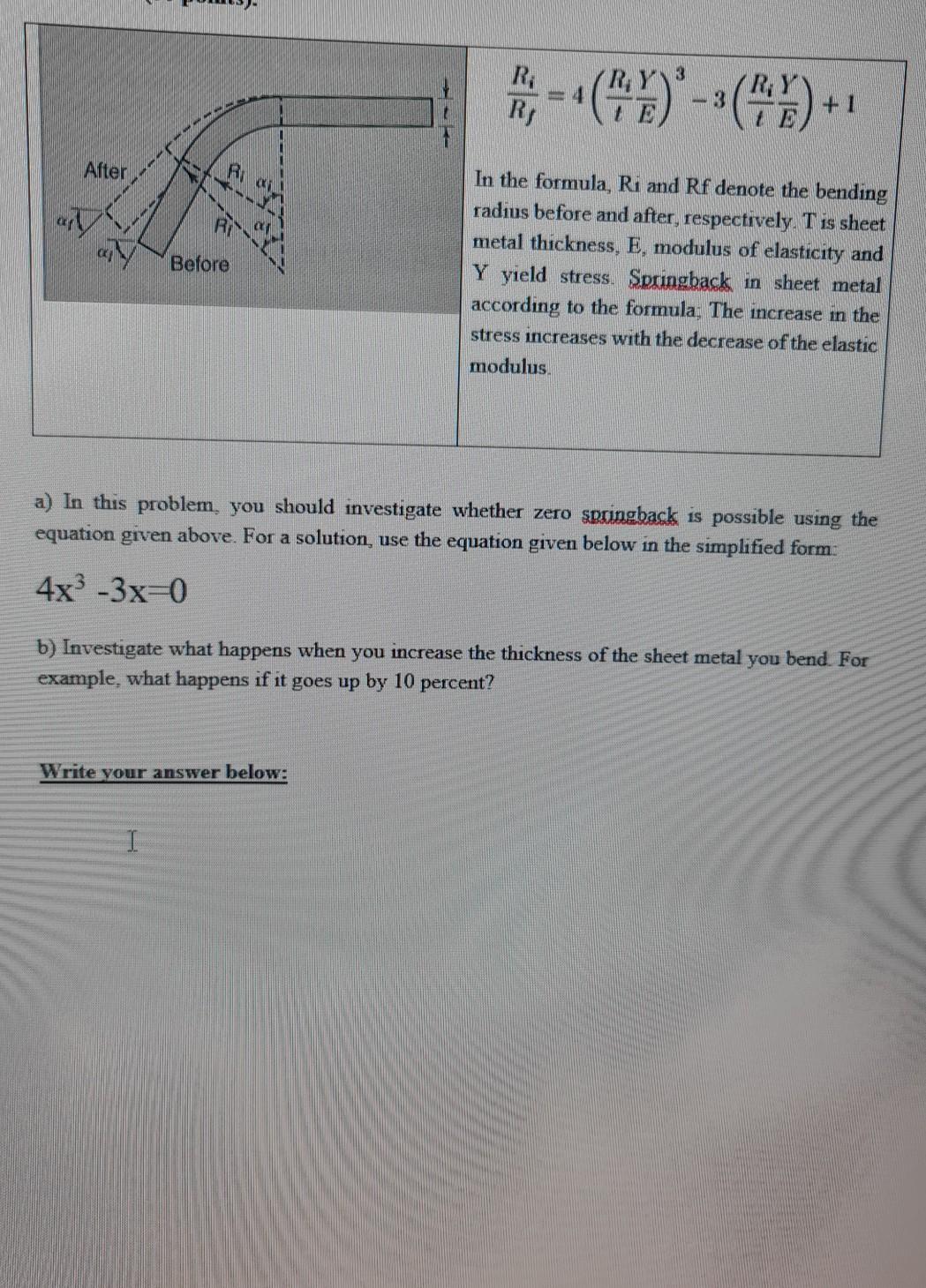Solved R, R; R; 3 After RI Before In the formula, Ri and Rf | Chegg.com