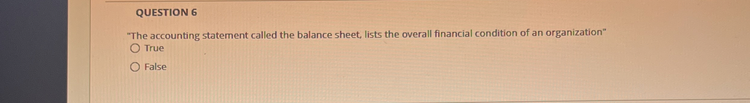 Solved QUESTION 6"The accounting statement called the | Chegg.com