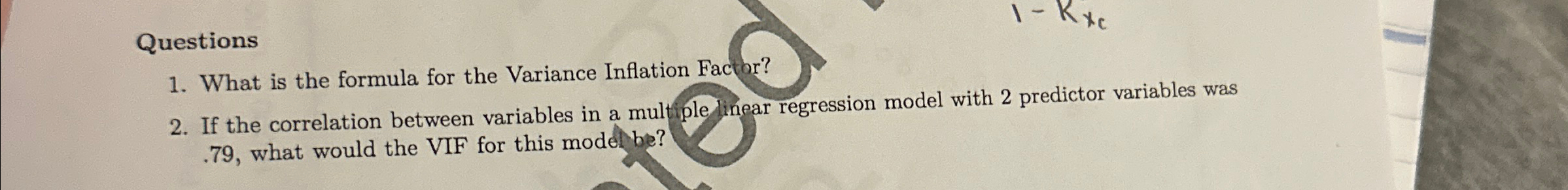 Solved QuestionsWhat is the formula for the Variance | Chegg.com
