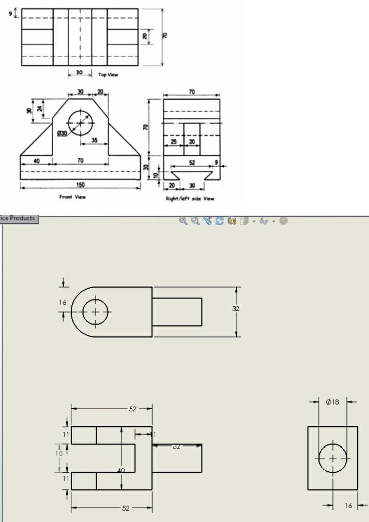Solved RT 30 Top View स्व 030 2.1.20 40 70 150 L.20.1.30 | Chegg.com