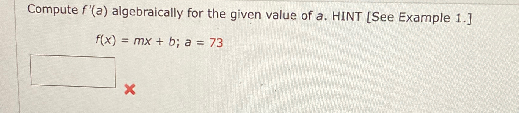 Solved Compute f'(a) ﻿algebraically for the given value of | Chegg.com
