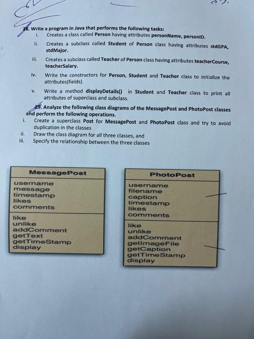Solved Example Questions 1 Write A Simple Code In Java To