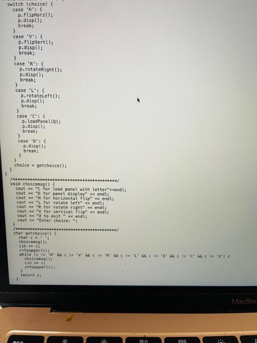 Solved Implement the class called Panel which contains the | Chegg.com