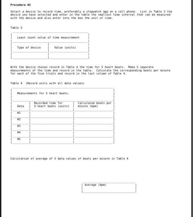 Solved Procedure $2 Select a device to record tine, | Chegg.com