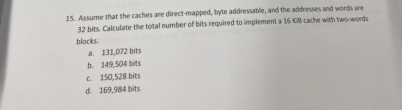 Solved Assume that the caches are direct-mapped, byte | Chegg.com