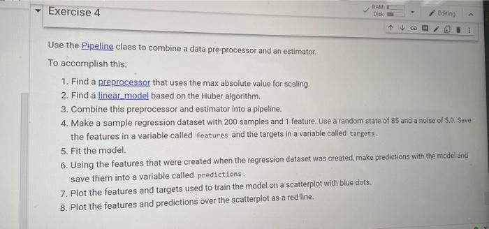 Solved RAM E Disk Exercise 4 Editing A ↑↓ WI Use the | Chegg.com