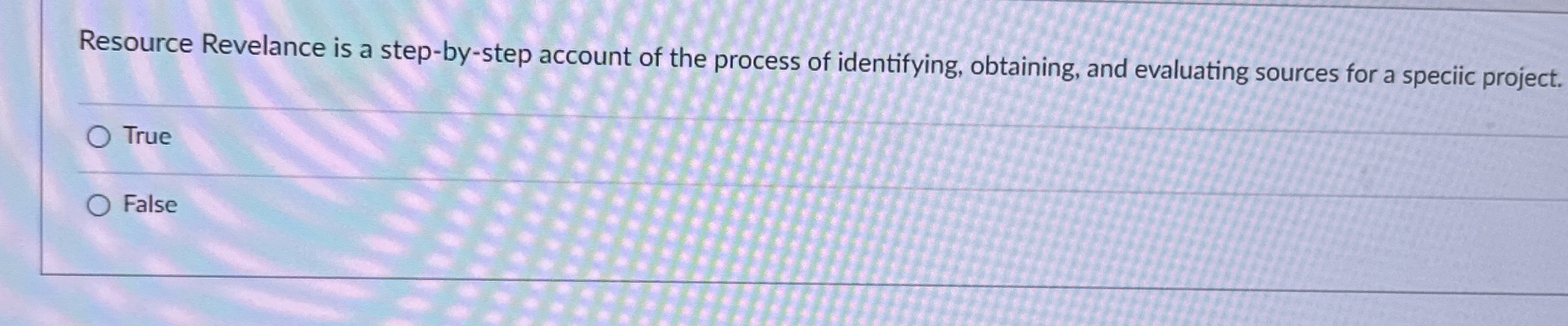 Solved Resource Revelance is a step-by-step account of the | Chegg.com