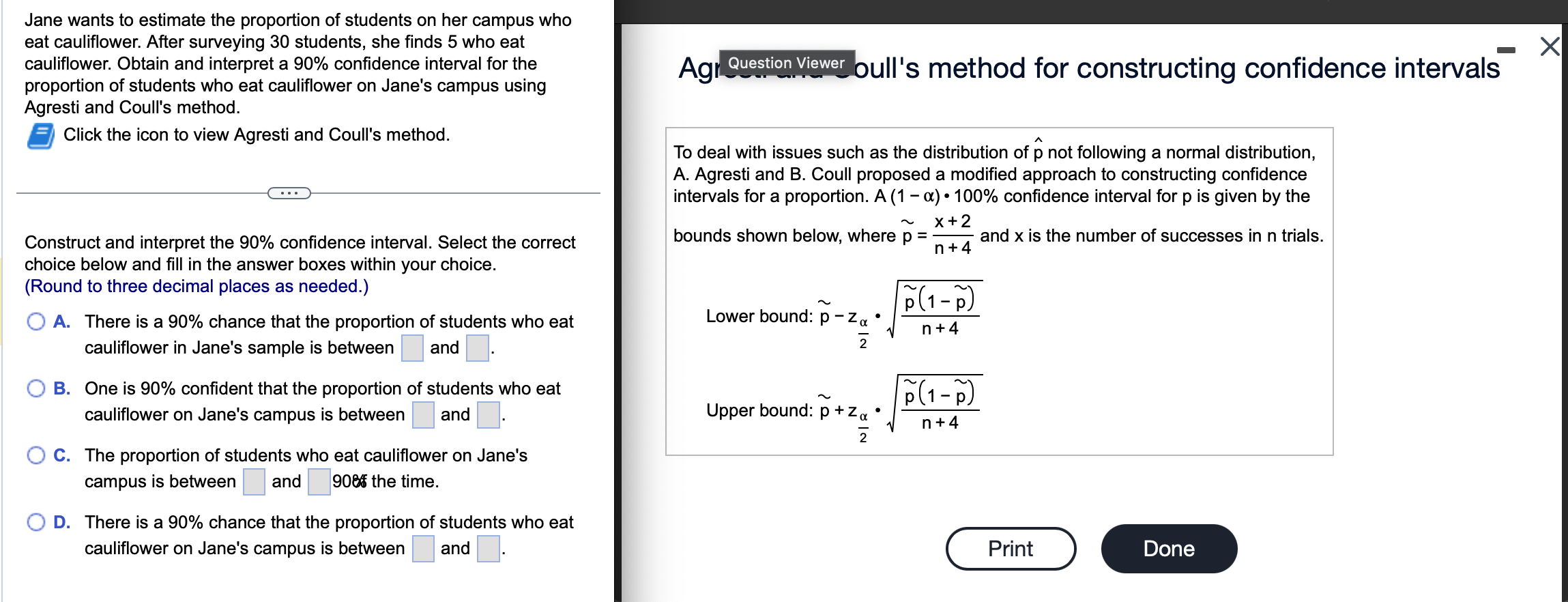 Solved Agrquestion Viewer oull's method for constructing | Chegg.com