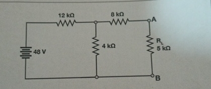 Solved determine the voltage across RL using Thevenin's | Chegg.com