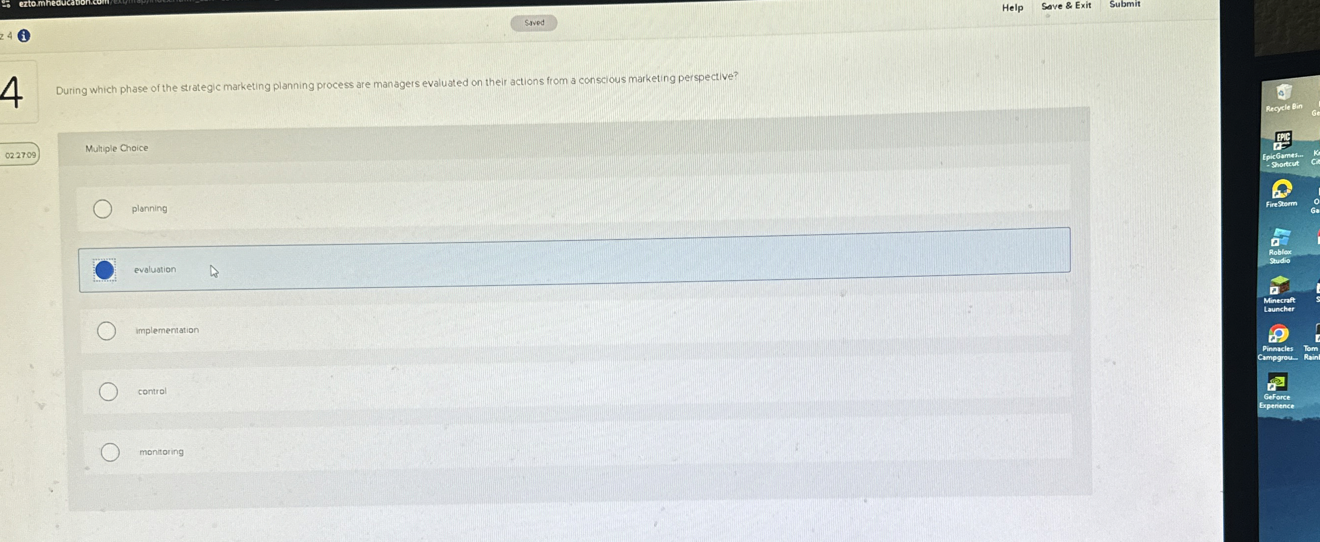 Solved 4 (i)SavedHelpSave & ExitSubmit4During which phase of | Chegg.com
