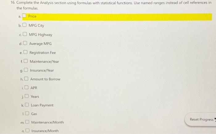 Solved Please Help Me Code This In Excel I Dont Need A Math