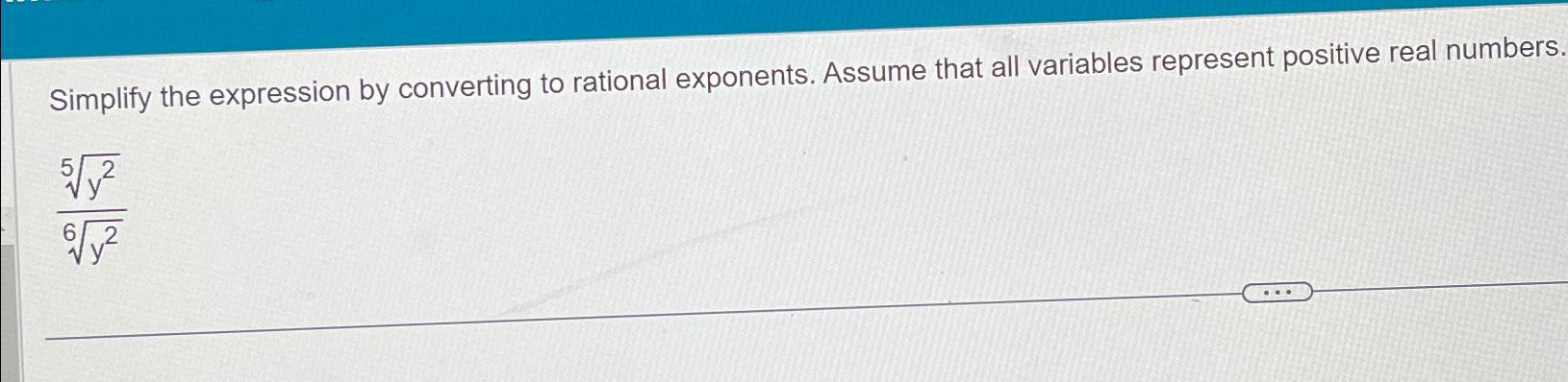 Solved Simplify the expression by converting to rational | Chegg.com
