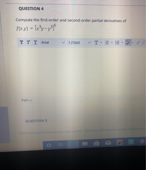 Solved QUESTION 4 Compute the first-order and second-order | Chegg.com Solved QUESTION 4 Compute the first-order and second-order | Chegg.com