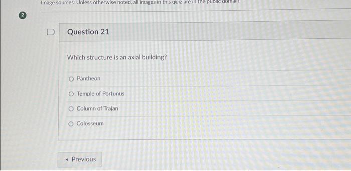 Solved Which structure is an axial building? Pantheon Temple | Chegg.com