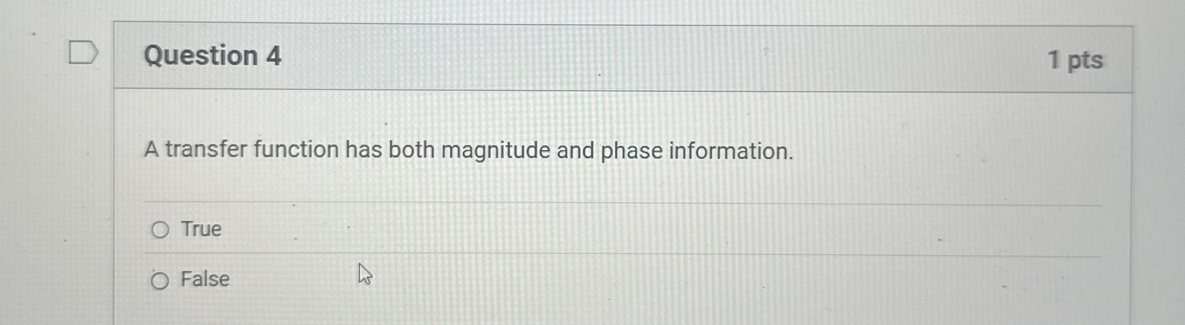 Solved Question 41 ﻿ptsA transfer function has both | Chegg.com
