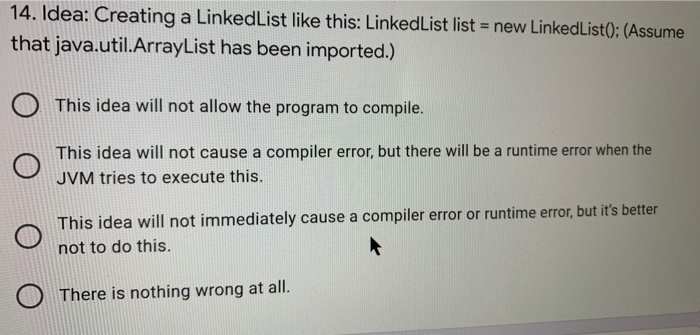 Solved 14. Idea: Creating a LinkedList like this: LinkedList | Chegg.com