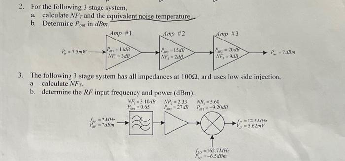 Solved 2. For the following 3 stage system, a. calculate NFT | Chegg.com