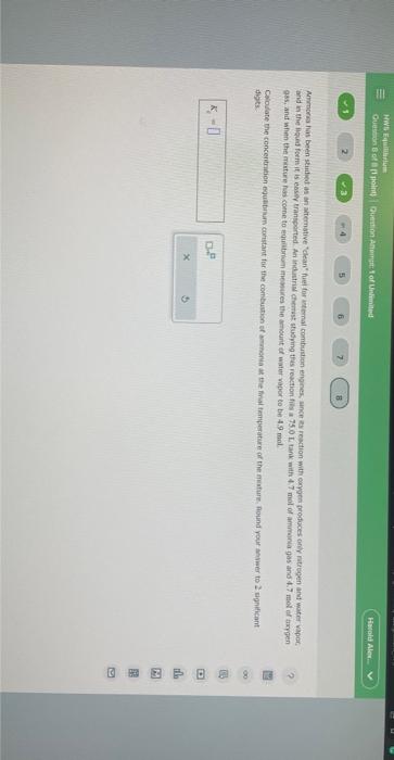 Solved 9ss, and when the minture his coene to equibteium | Chegg.com