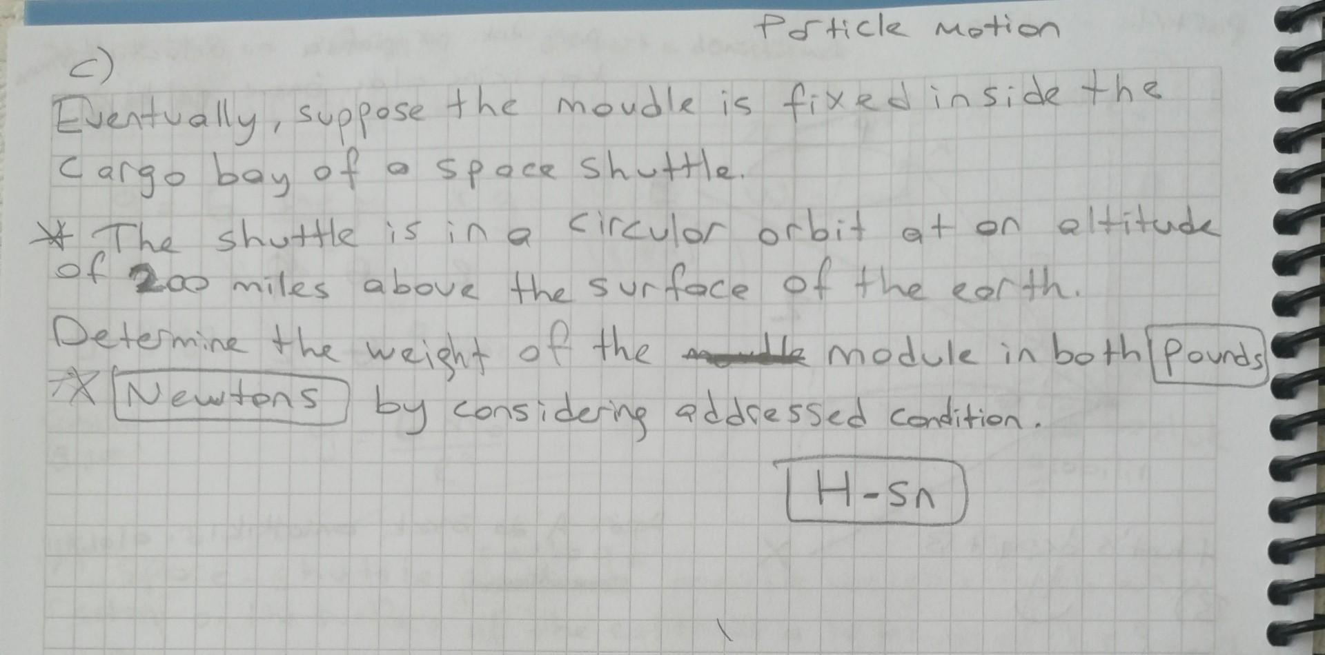 Solved c) Eventually, suppose the moudle is fixed in side | Chegg.com